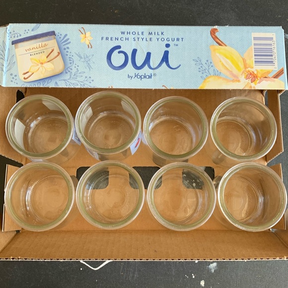 Oui | Art | Jars Bundle 8 Count Oui Yogurt Glass Jars Good For Arts And ...